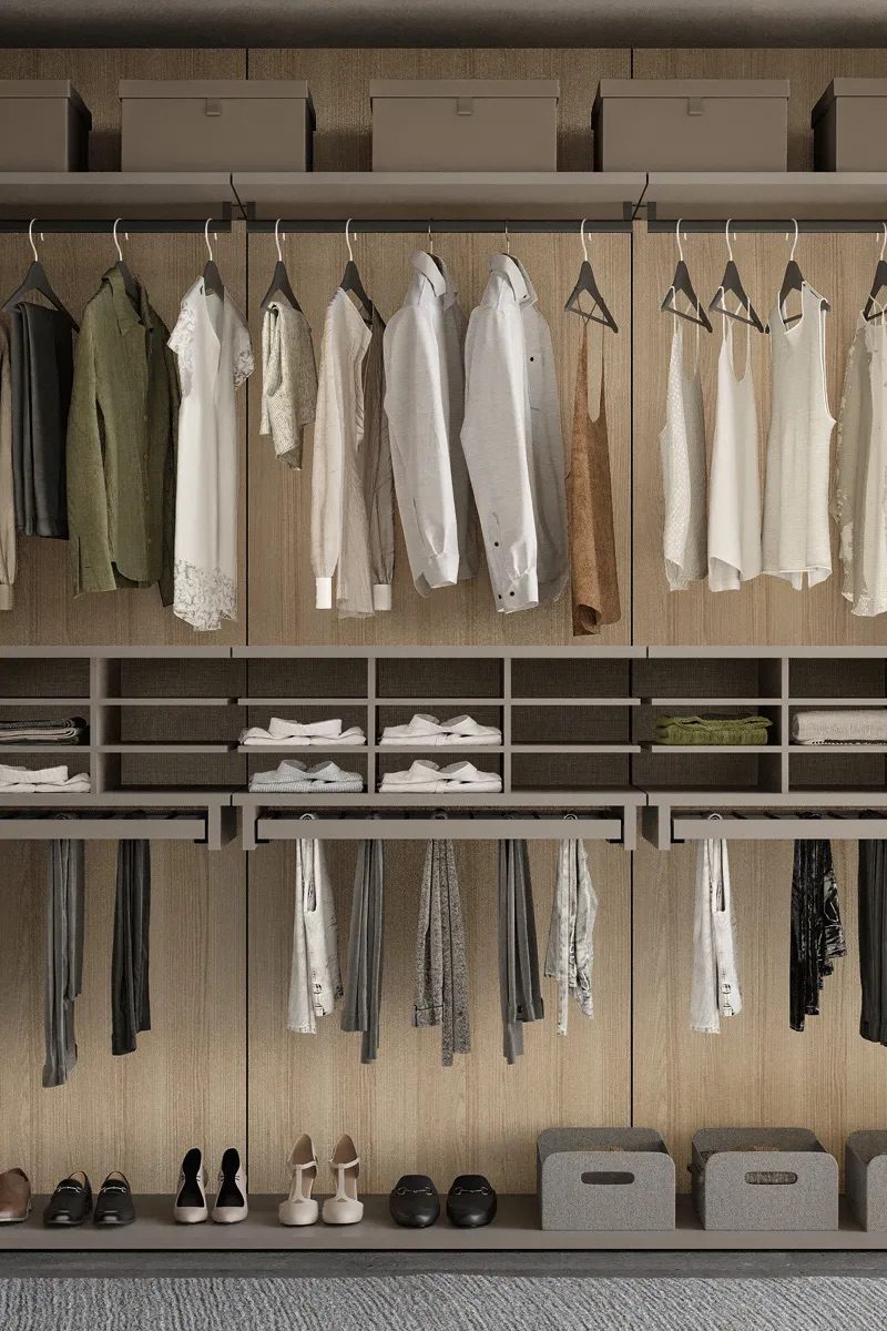 Dressing linéaire ouvert en niche – Küchen Art : cuisines équipées ...